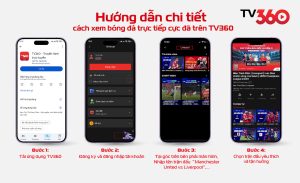 Hướng dẫn chi tiết cách xem bóng đá trực tiếp cực đã trên TV360